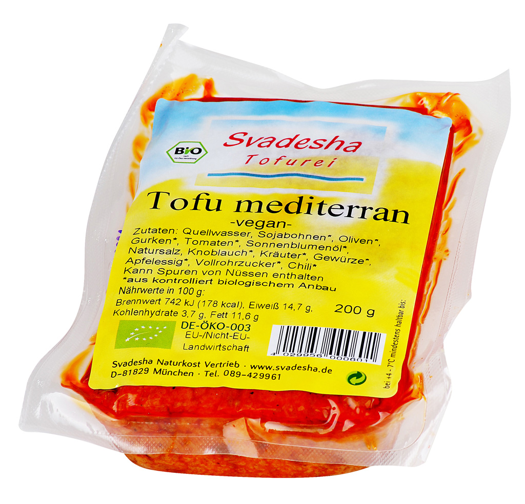 Bio Tofu Mediterran - Bio Tofurei Svadesha